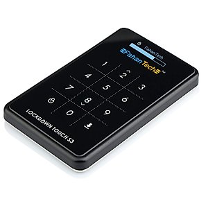 FahanTech Made in Korea - Upgraded SATA III Lockdown Series AES 256-bit Hardware Encrypted Hard Drive Enclosures (SATA III Metal-Black)