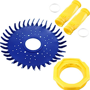 4 Pieces Pool Cleaner Replacements Include W70329 Pool Cleaner Finned Seal W69698 Pool Cleaner Diaphragm W70327 Foot Pad Compatible with Zodiac Baracuda G2, G3, Replace W69721 W72855 (Blue, Yellow)