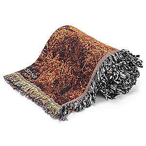 Dicksons Keep The Light on Lantern on Red 52 x 68 All Cotton Tapestry Throw Blanket