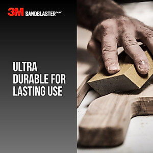 3M 9560 Dual Angled Sanding Sponge, 100 Grit, Gold