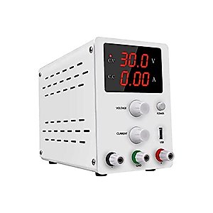 DC Power Supply Variable Lab Regulated Switching Adjustable DC Power Supply Laboratory Bench Source Digital Current Stabilizer Variable Coarse and Fine Adjustments Voltage Regulator