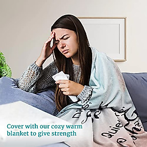 Christian Gifts for Women, Religious Gifts for Women 50"X 60" Catholic Bible Verse Blanket Inspirational Spiritual Scriptures Soft Throw Blanket Birthday Gifts for Women Gifts for Father's Day