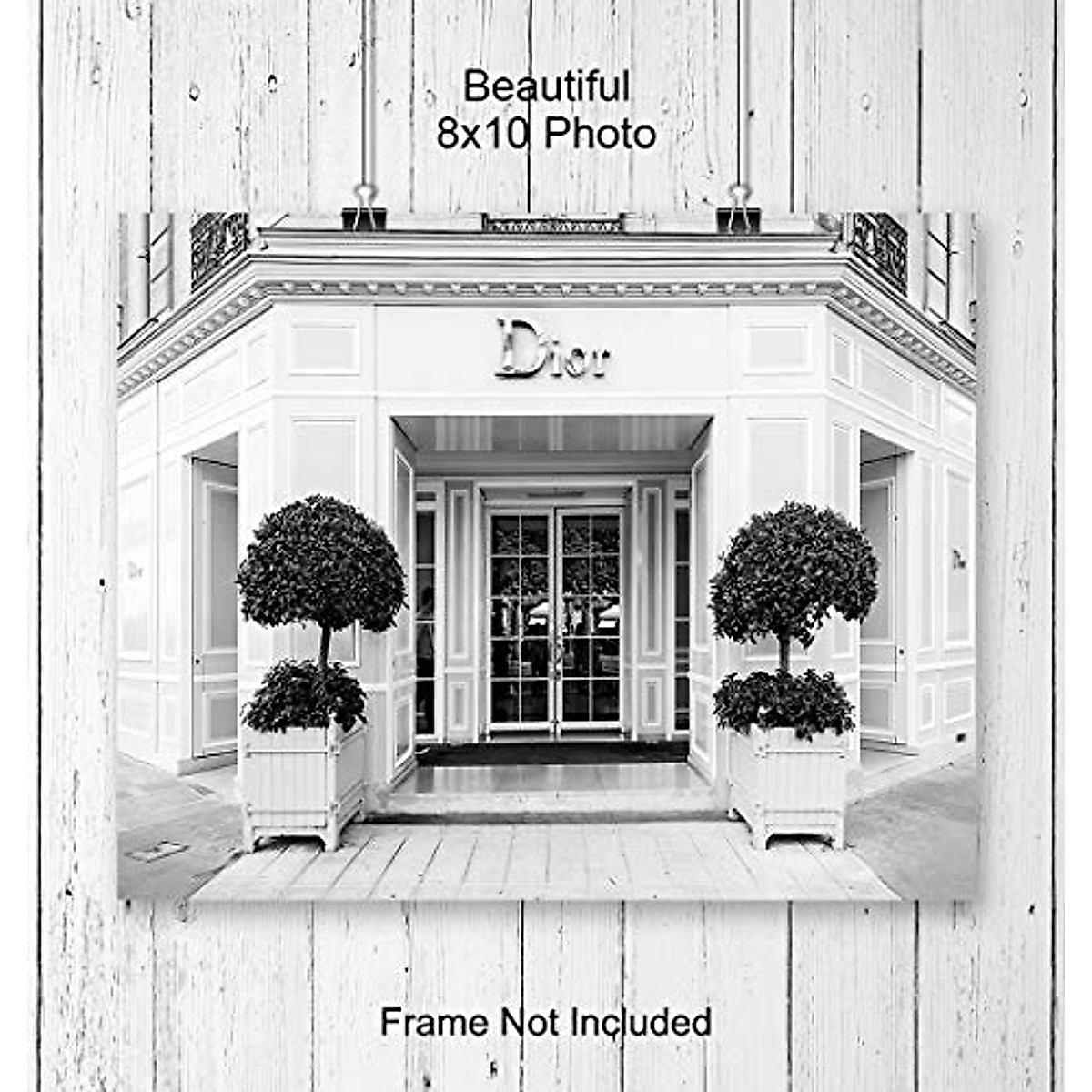 Glam Wall Decor Photo of Christian Dior Store - High Fashion Design Wall Art Picture - Designer Wall Decor - Glamour Wall Art Gift for Women - Designer Fashion Luxury Couture Home Decoration Poster