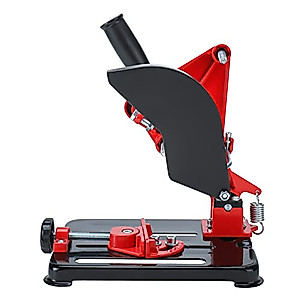 YaeKoo Angle Grinder Stand Grinder Holder Cutter Support Cast Iron Base for 100mm - 125mm Angle Mill (4"-5") Red Color