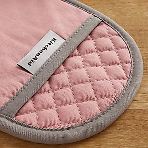 KitchenAid Asteroid Pot Holder 2-Pack Set, Dried Rose, 6.5"x10"