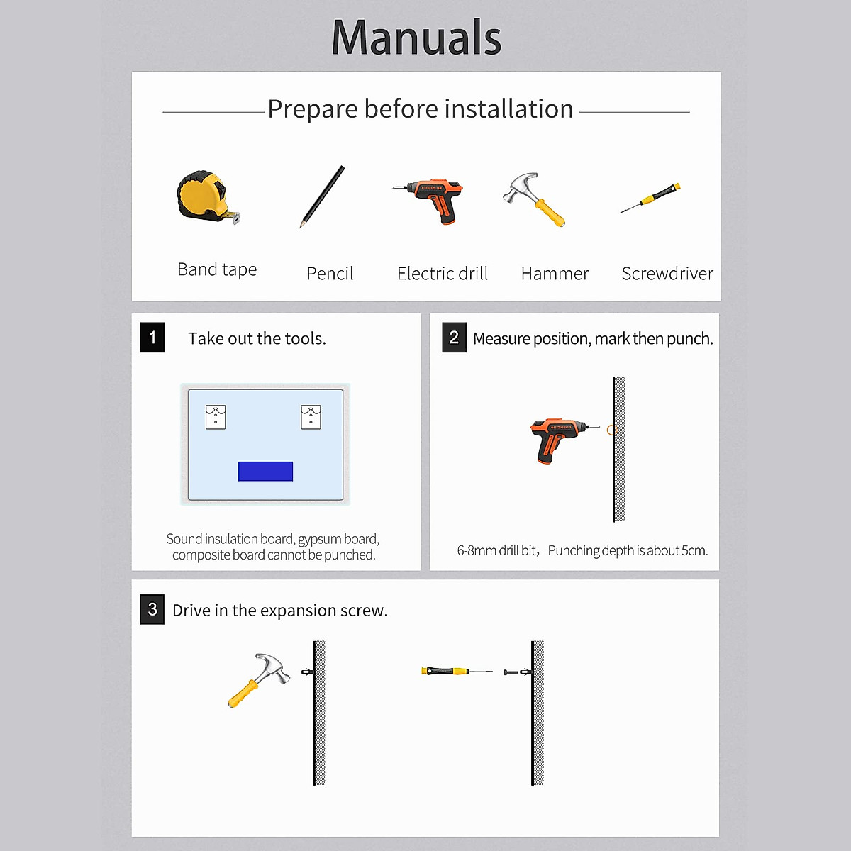 LAIYA 23.5”X47.5” Bathroom Vanity Mirror with Lights, Wall-Mounted Led Black Mirror for Bathroom Anti-Fog Waterproof, Light Adjustment Intelligent Touch Button Horizontal
