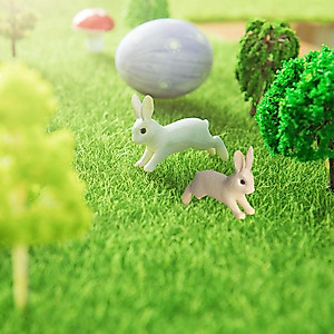 Fairy Garden Accessories, 28Pcs, Miniature Garden Set, Tiny Resin Animal, Miniature Garden Figurines with Moss for DIY Craft, Desktop Decoration