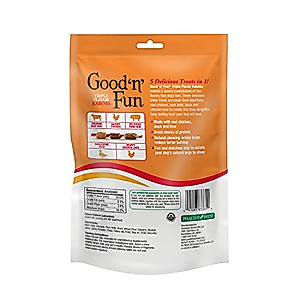 Good'N'Fun Triple Flavored Rawhide Kabobs For Dogs, 4-Ounce