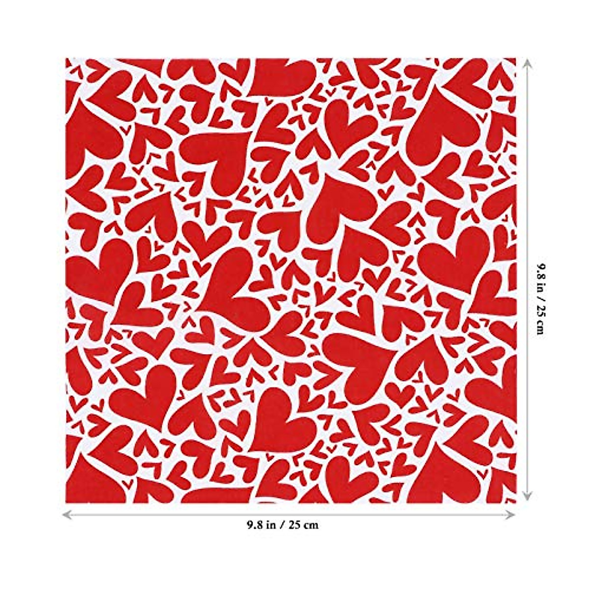 EXCEART Fabric Fabric 30 Sheets Assorted Craft Fabric Bundle Patchwork Fabric Sets Quilting Sewing Patchwork Cloths Delicate Sewing Patchwork Cloths DIY Craft Heart Pattern Quilting Quilted