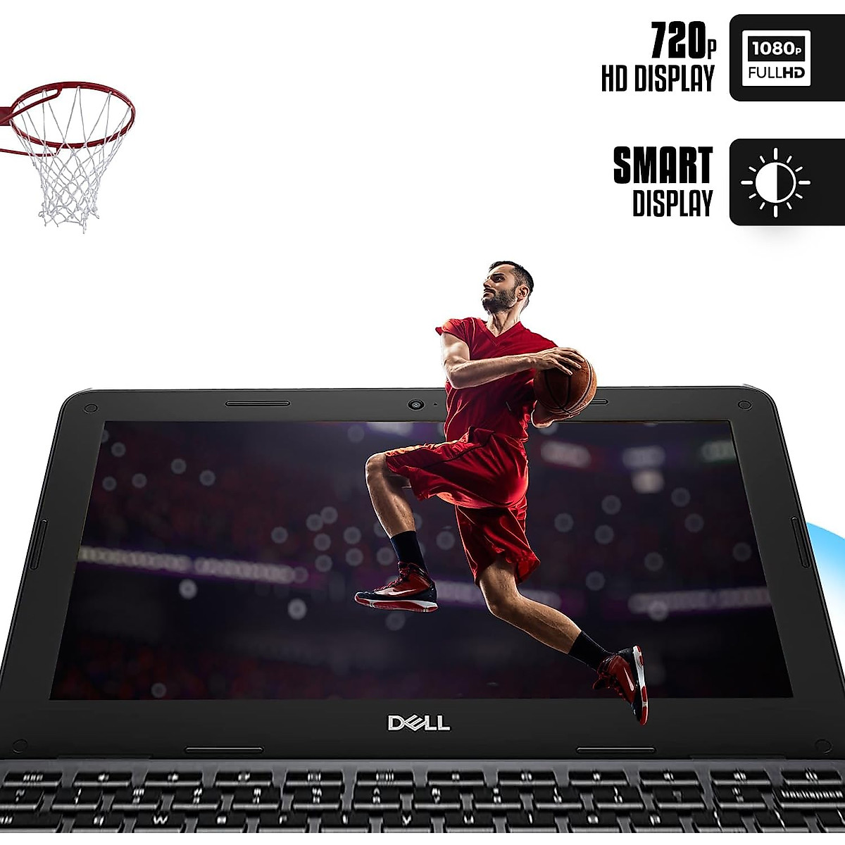 Dell Chromebook 3180 Laptop PC, Intel Celeron N3060 Processor, 4GB Ram, 16GB SSD Storage, Wi-Fi | Bluetooth, HDMI, USB 3.1 Gen 1, Web Camera, Chrome OS (Renewed)