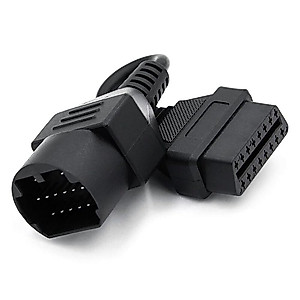 E-Car Connection New OBD 17 Pin OBD to OBDII 16 Pin OBD2 Diagnostic Adapter Connector Adapter Cable for Mazda (Type -1)