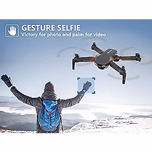 heygelo S90 Drones with Camera for Adults, 1080P HD Mini FPV Drone for Kids Beginners, Foldable RC Quadcopter Toys Gifts for Boys Girls with Altitude Hold, Gravity Control, 2 Batteries and Carry Case