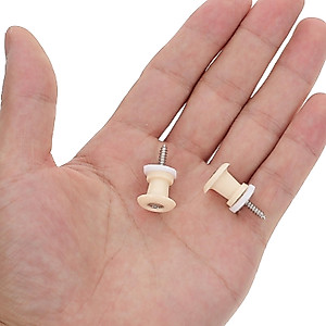 SUPVOX 2pcs Guitar Strap Lock Buttons Mushroom Head Non Slip for Electric Acoustic Guitar Bass Parts Accessories ()