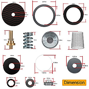 RK34-600XL Repair Kits for Zurn 600 Series Pressure Fits the 3/4" 600 and 600XL Reduction Valve