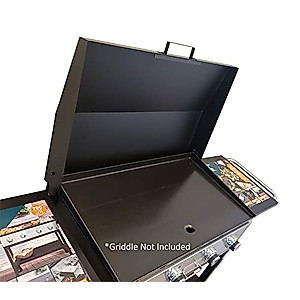 Backyard Life Gear Hinged Lid for 4-Burner Member's Mark Griddle from Sam's Club - Black NOT Included, Fits 36 inch 4-Burner Member's Mark Griddle (36HC-BL)
