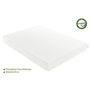 OUUI Twin Mattress, 5 Inch Green Tea Cooling Gel Memory Foam Mattress in a Box for Kids Medium Firm Twin Bed Mattress for Bunk Bed, Trundle Bed, Pressure Relief, CertiPUR-US Certified