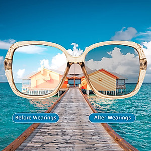 OCERAVE Oversized Polarized Square Sunglasses for Women Men Fashion Sparkling Frame Shades HJ025