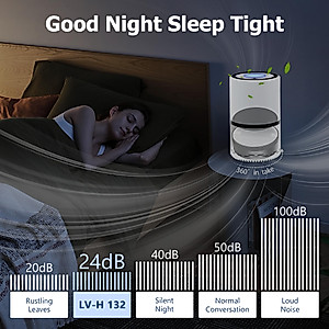 LV-H132 Replacement Filter Compatible for LEVOIT LV-H132 Air Puifier, 3-in-1 Pre, H13 True HEPA, Activated Carbon Filtration System, Replace Part LV-H132-RF, Pack of 2