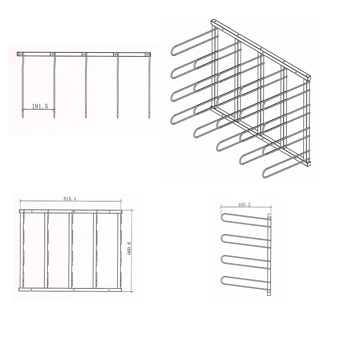 Gtouse Vinyl Roll Wall Mount Storage Rack -20 Rolls Vinyl, Art Paper Racks,Wall Mounted Media Storage Rack Vinyl,Bulletin Blueprint Storage Roll File Wall Rack