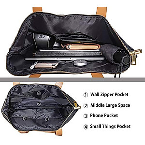 Work Tote bag with Zipper Butterfly bag Shoulder bag Handbag for Women Waterproof Nylon Travel, School, Gifts Y2K Aesthetic (black)