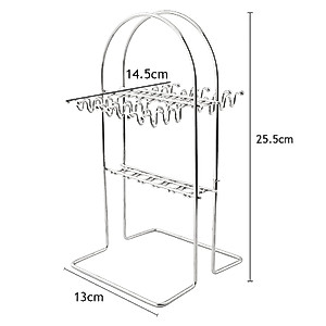 JANKNG 1PCS Silver Stainless Steel Cutlery Stand ( Can Hold 24piece Flatware ), Hanging Tableware Storage Rack, Kitchen Dining Table Decoration Storage For Home Party Reataurant
