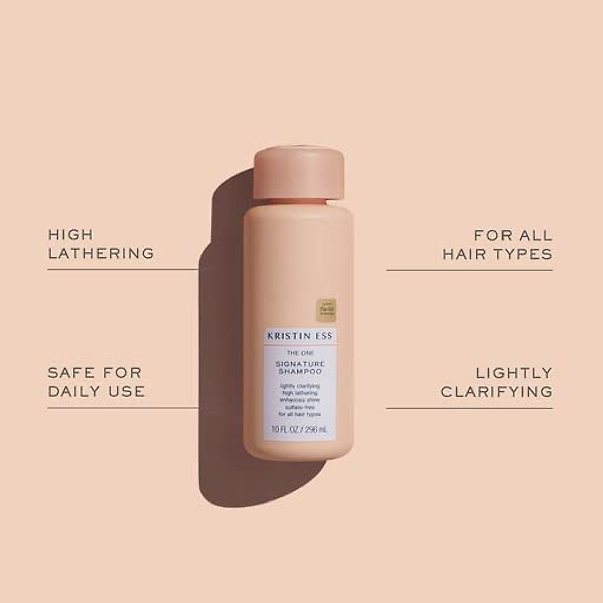 Kristin Ess Hair Deep Clean Clarifying Shampoo for Build Up, Dirt and Oil on Hair and Scalp, Cleanse + Detox Oily Hair, Vegan, 10 fl oz (Pack of 2)