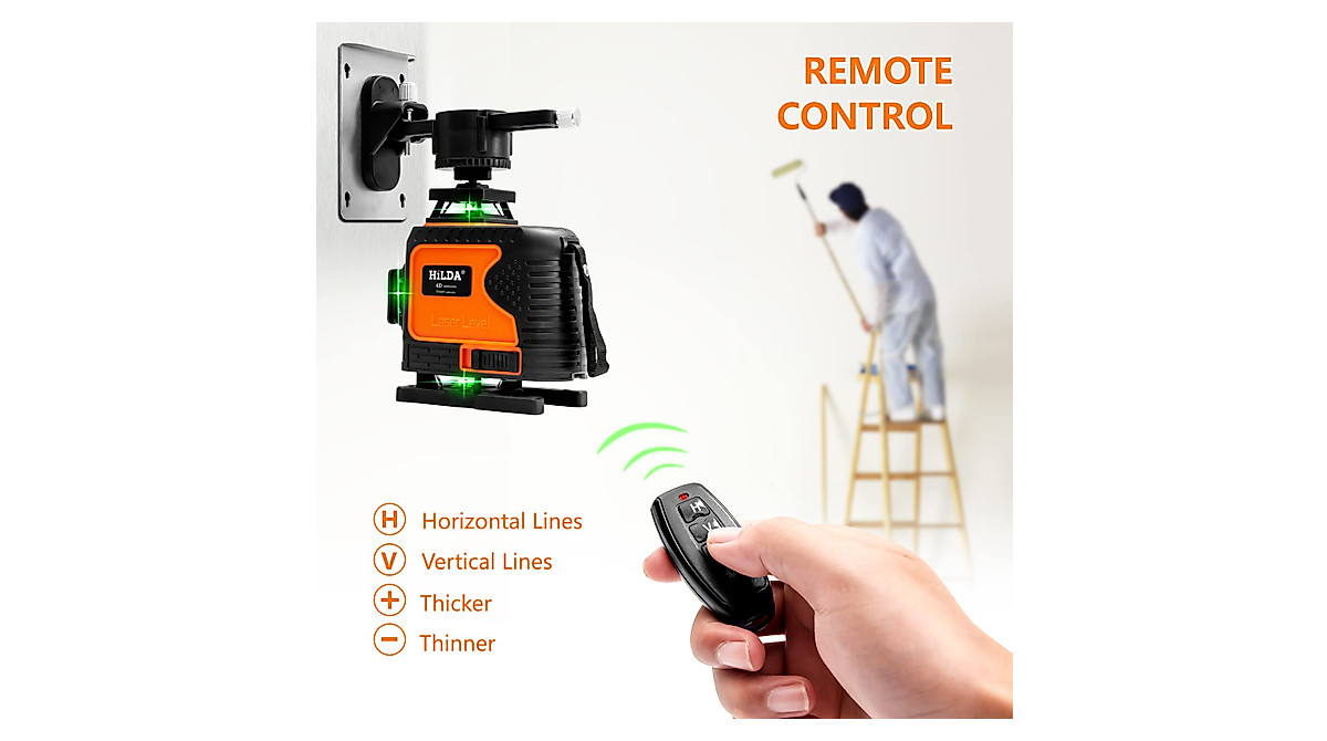 HILDA 4x360° Laser Level with Green Lines for Precise Construction