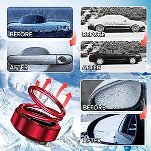 Zcargel Portable Dynamic Molecular Heater,Heated Glass Fan Defroster Mini Car Heater Solar Anti-Icing Tool Kinetic Heating Portable Kinetic Molecular Car Defroster For Car Living Room Bedroom