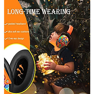 PROHEAR 032 Kids Ear Protection - Noise Cancelling Headphones Ear Muffs for Autism, Toddlers, Children - Orange