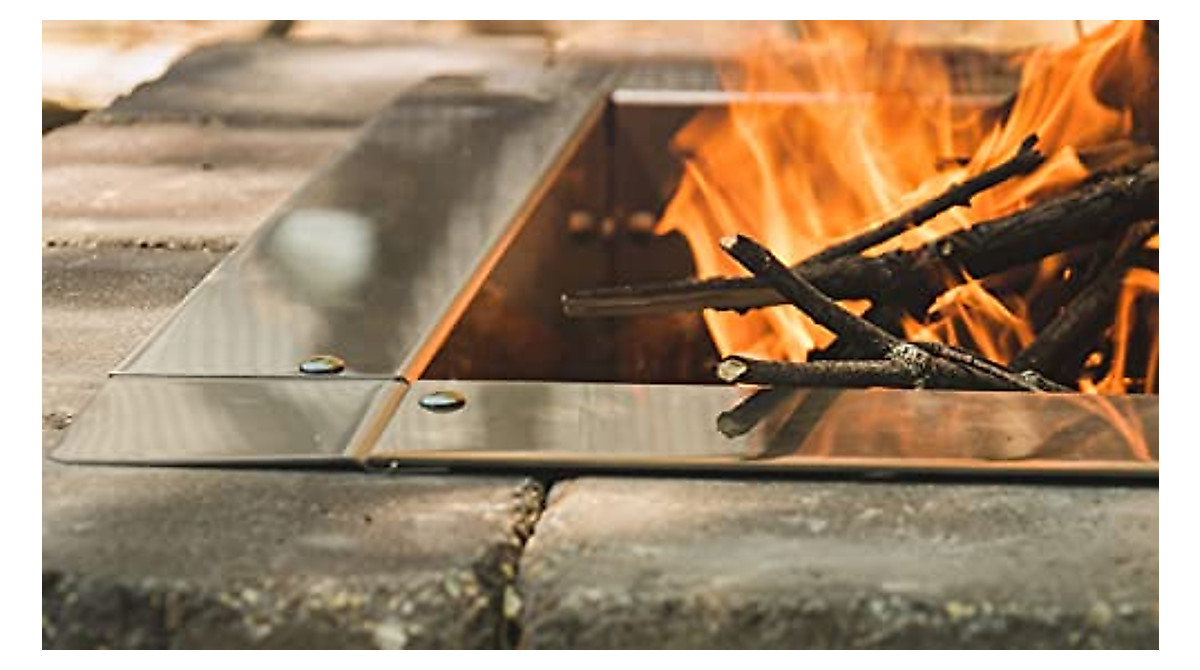 Firebuggz 24" Square Heavy Duty Stainless Fire Pit Insert | Outdoor ...