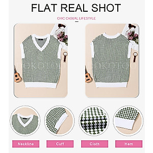 Dokotoo Summer Tops for Women 2025 Fashion Casual V Neck Batwing Short Sleeve Crochet Pullover Sweaters Vest Basic Plaid Loose Fit Lightweight Cute Shirts Comfy Cozy Cable Knit Tunic Tops Green XXL