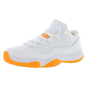 Nike Women's Air Jordan 11 Low WMNS Bright Citrus, White/Bright Citrus, 9W
