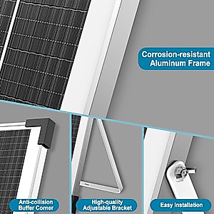 VOLT HERO 20W Solar Panel Kit, 12V Solar Battery Trickle Charger & Maintainer with Adjustable Mount Bracket, Upgraded Solar Charge Controller, IP65 Waterproof for Motorcycle Boat RV Trailer Car ATV…