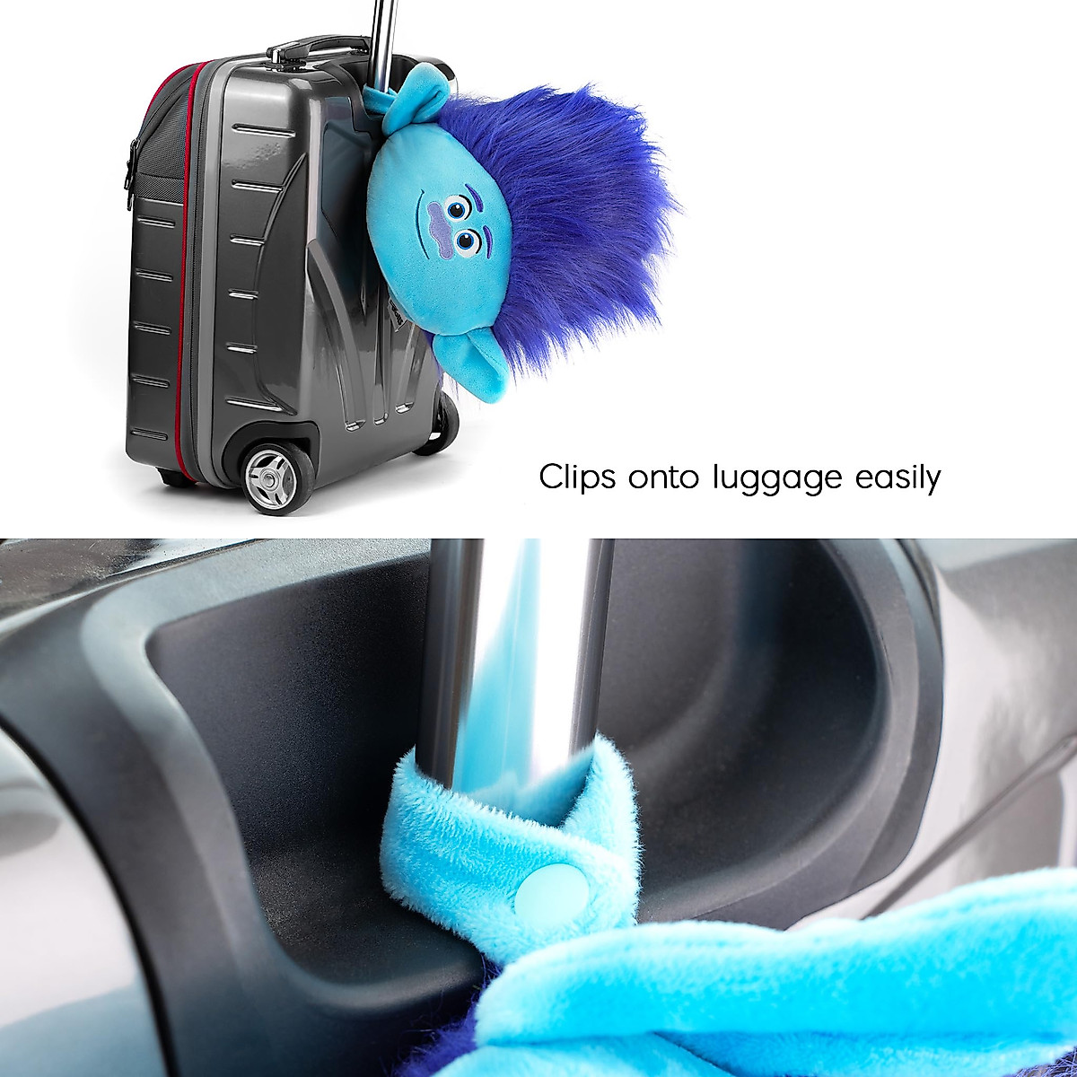 Trolls Armrest Buddy Stuffed Plush Travelling Toy with Blanket 13” - Kids Ultimate Travel Pillow Companion Set (Branch)