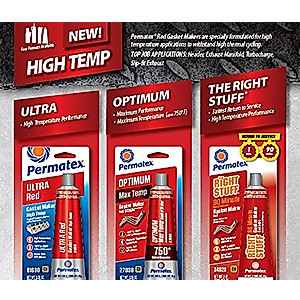 Permatex 81624 Ultra Red High Temperature Gasket Maker, 13 oz