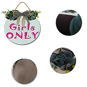 Girls Only Wall Decor Model 85 Girls Only Door Hanging Sign Bedroom Nursery Wall Wooden Sign Décor Toilet Bathroom 12X12" By Weytff