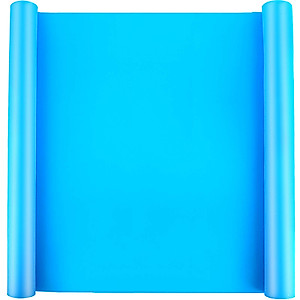 LEOBRO 23.4” x 15.6” Large Silicone Mat for Crafts, Thick Silicone Sheet for Jewelry Casting Mat, Nonstick Heat-Resistant Craft Mat for Epoxy Resin, Clay, Resin Molds, Sky Blue