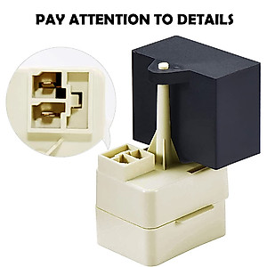 W10613606 Refrigerator Compressor Start Relay and Capacitor Compatible with Whirlpool Ken-More Kitchen-Aid fridges Replace W10416065 AP5787784 PS8746522 3023300 67003186