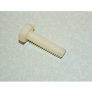 1/4"-20 X 1"Nylon Hex Cap Screws - Fully Threaded - Lot of 50 Pcs.