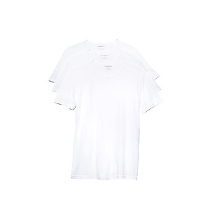 Emporio Armani Men's Cotton Crew Neck T-Shirt, White, Large