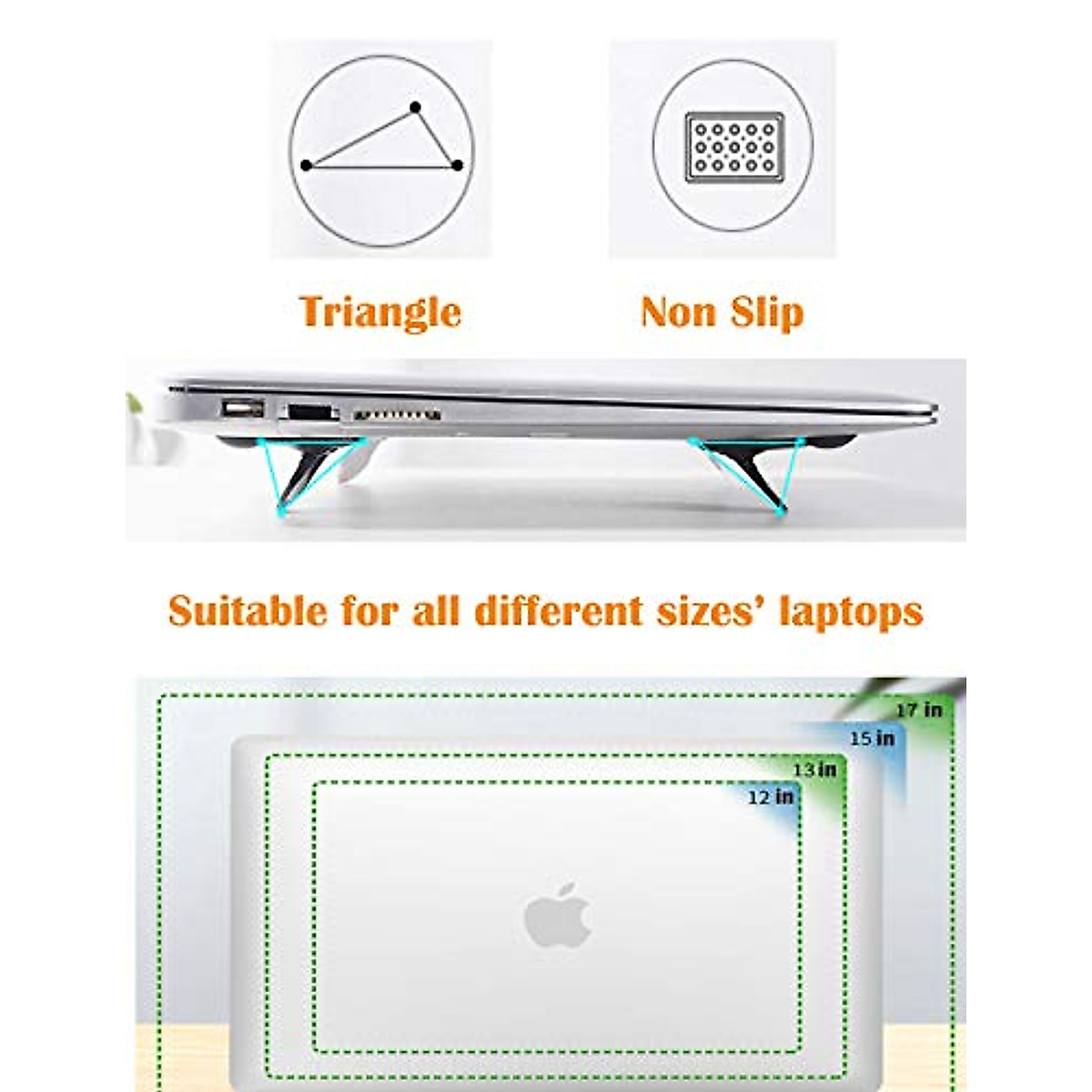 Mini Ergonomic Foldable Laptop Stand - Cooling & Comfort (2PCS)