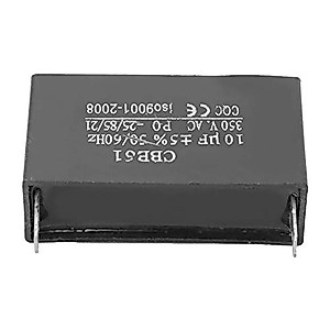 CBB61 Capacitor 350VAC 10UF，50/60Hz Fan Motor Starting Plastic Capacitor，Generator Capacitor