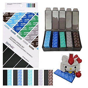 DSPIAE Soft Material Sanding Sponge Set Sandpaper Making Tool Kit Accessories for Dspiae Gundam GK Military Model (SS-S01)… (SS-02)