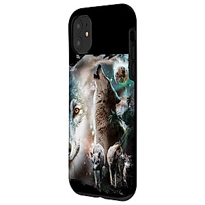 iPhone 11 Space Wolves Wolf Howling At Moon Case