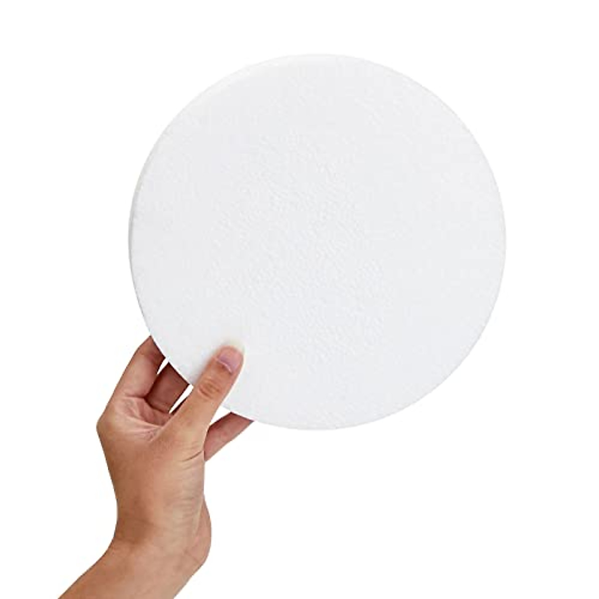 8x8 Inch Round Foam Circles for Crafts and DIY Projects, 1 Inch Thick (White, 6 Pack)