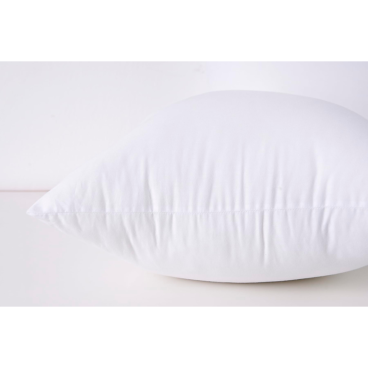 HOMESJUN Set of 2, Cotton Cover Decorative Throw Pillow Insert, Square, 18x18 Inch