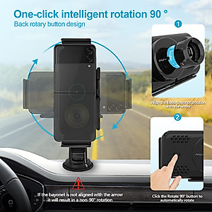 TOPENKE Wireless Car Charger for Z Fold 4 Car Mount, 15W Dual Coils Fast Charging Auto-Clamping for Air Vent & Dashboard, Compatible for Galaxy Z Fold 4/Z Flip 4/3/S23 Ultra, iPhone 14 Series or More