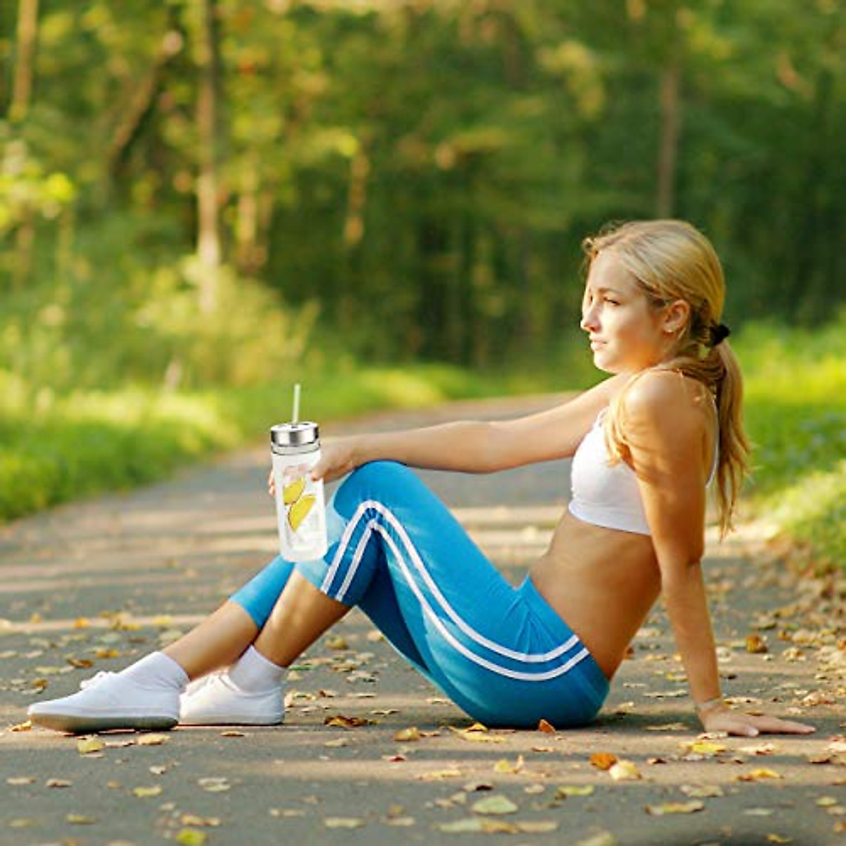 Kodrine Glass tumbler with straw and lid 20oz Glass Smoothie Cup with Silicone Protective Sleeve PBA FREE (Amber, Hollow Silicone Sleeve+Reusable Metal Straw)