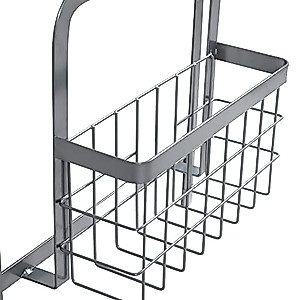 Household Essentials Metal Magnetic Organizer Rack, Grey