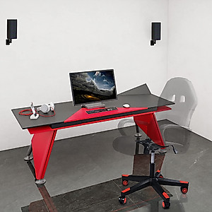 Frassie 28 Inch Nylon Gaming Office Chair Base Replacement Swivel Set Chair Base with Bottom Plate Stand Cylinder, 5 Casters